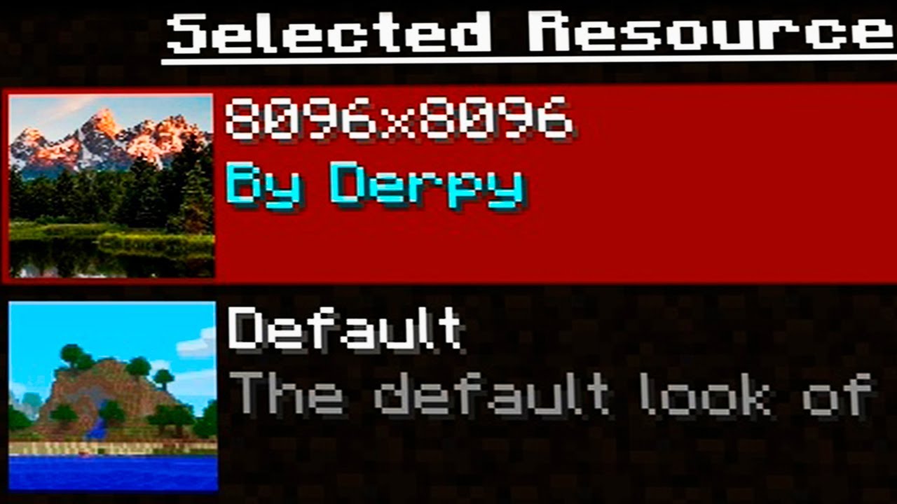 8K minecraft texture pack - YouTube