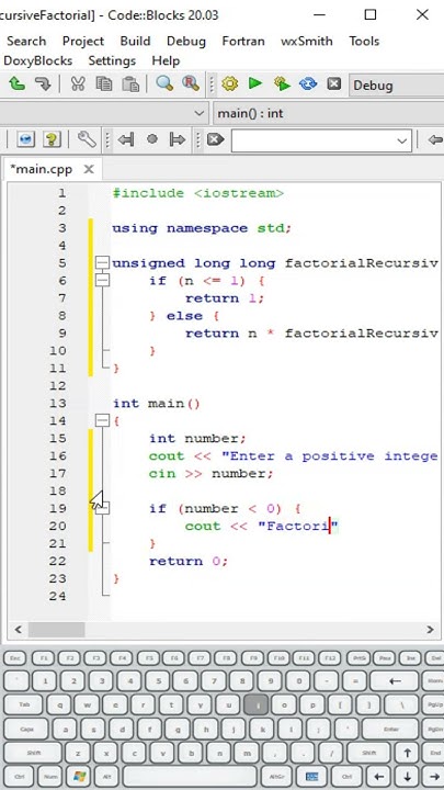 C++ Factorial Calculation: Recursive Method #asmr #coding #programming #asmrsounds # ...