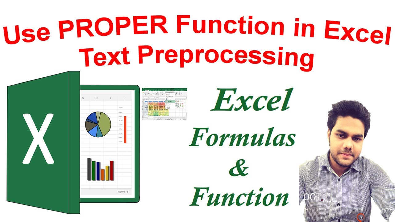 Excel Formula 8 How To Use Proper Function Text Preprocessing In Excel Youtube