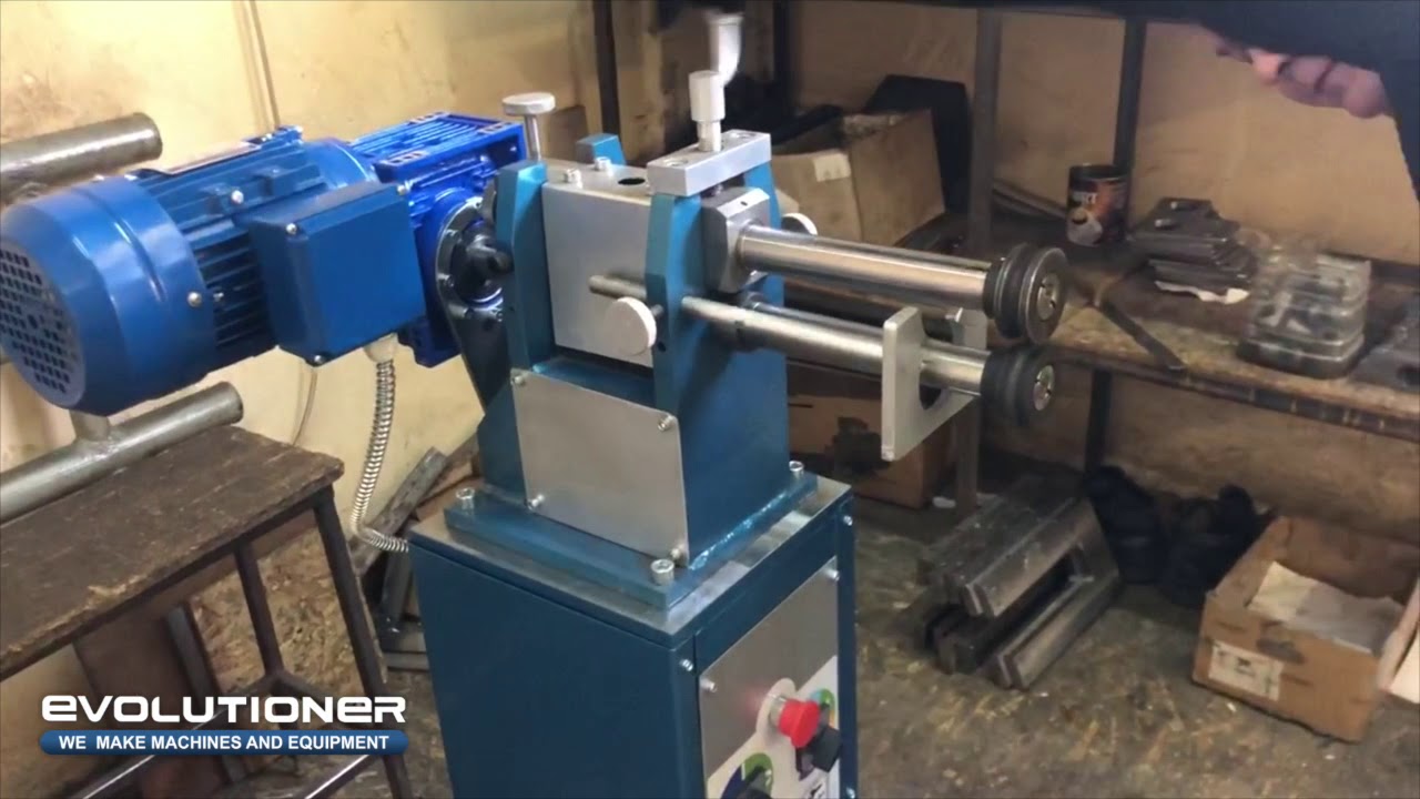 Swaging machine SW-1. Corrugation operation - YouTube