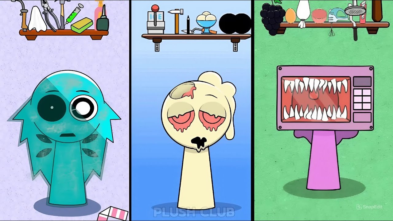 OH NO! Help Aqua 🆚 Creamy 🆚 Angry Lily Phase 3 | IncrediBox Sprunki ...