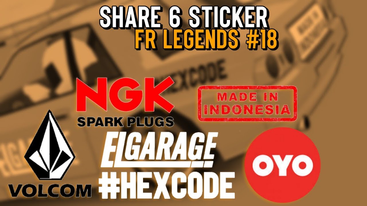 SHARE!!! 6 STICKER FOR FR LEGENDS #18 - YouTube