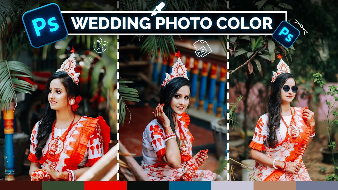 Wedding Photo Editing Tutorial | Wedding Photo Retouching Photoshop ...