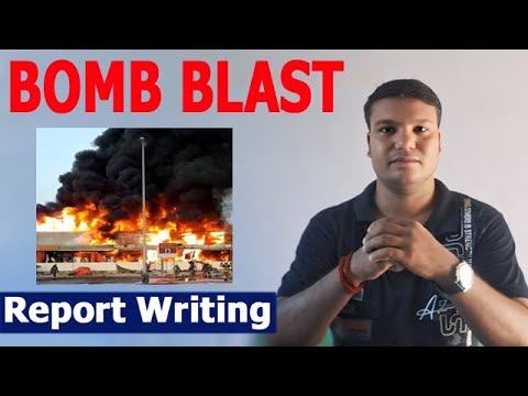 Bomb Blast Report Writing || Newspaper Report on Explosion || For Class ...