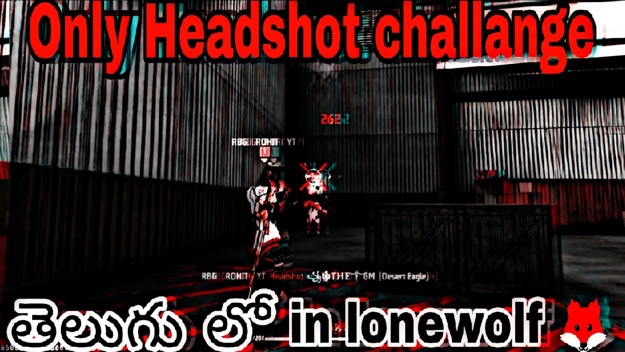 Only Headshots challange in lone wolf 🦊 తెలుగు లో 👍 - YouTube