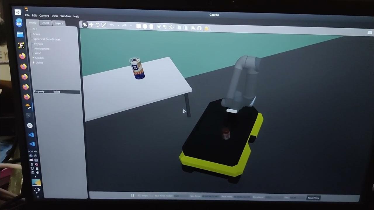 Pick and Place Robot UR5 mobile robot using MoveIT! and ROS - YouTube