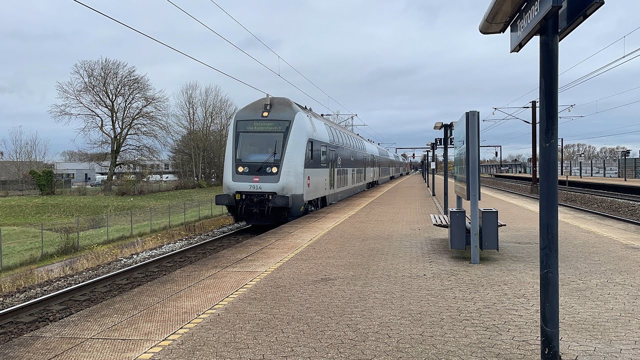 Tog i Trekroner | Trains at Trekroner - YouTube