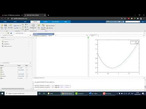 Euler et Runge Kutta sur MATLAB (ODE) - YouTube
