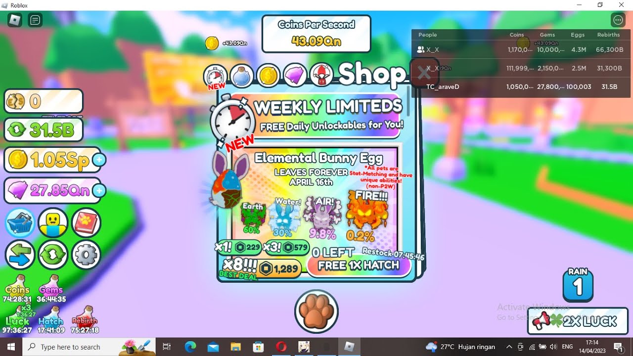 Opening my first exclusive egg in Free Hatchers /roblox - YouTube