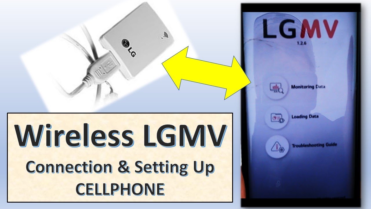 PLGMVW100 - Wireless LGMV connection to a Cellphone - YouTube