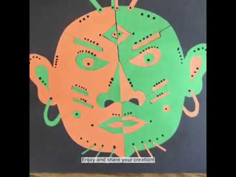 Symmetrical African Mask Project - YouTube