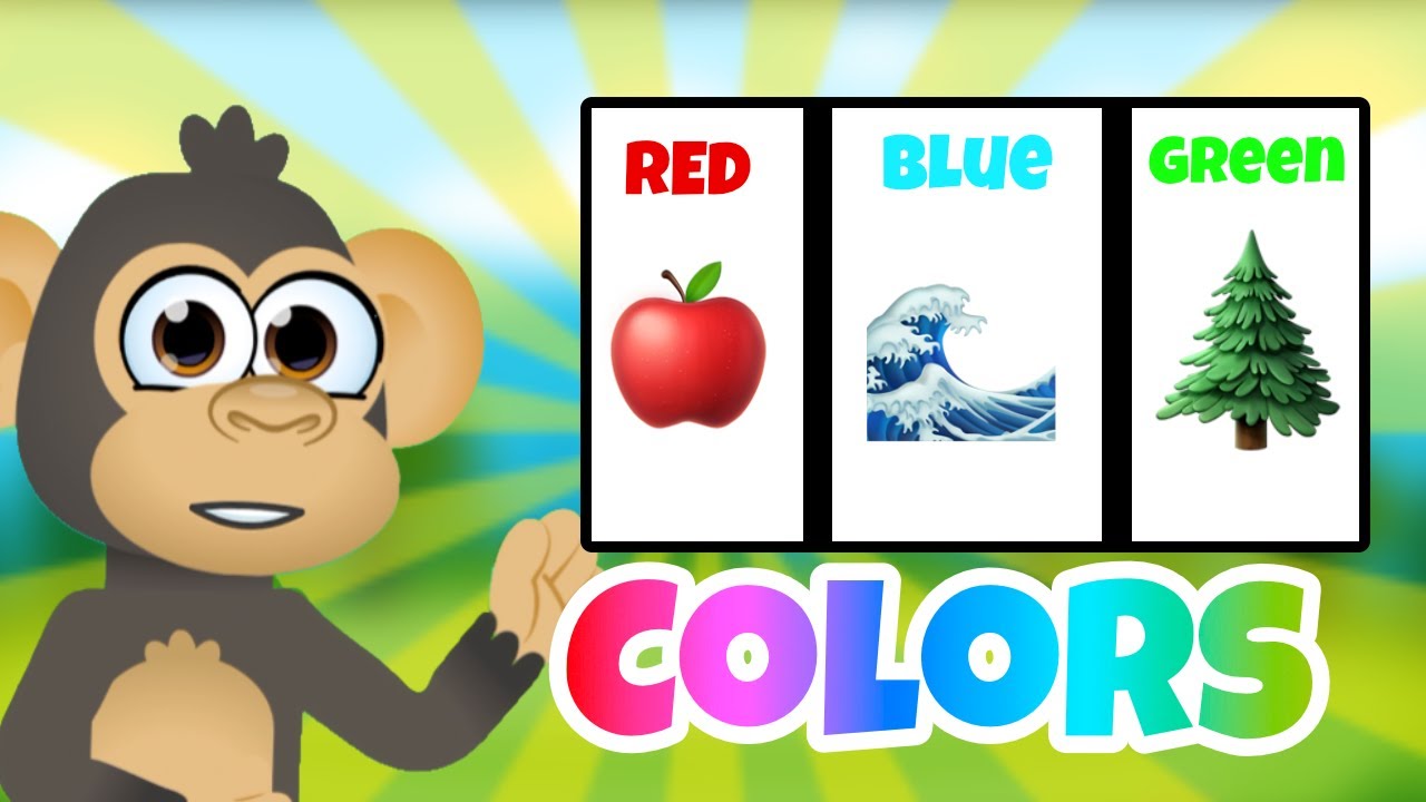 Learn Colors of the Rainbow with Monkey See - Kids Color Learning Video ...
