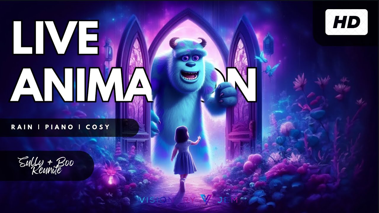 Sully + Boo Reunite | Monsters Inc | Sleep + Relaxation Music | Lofi ...
