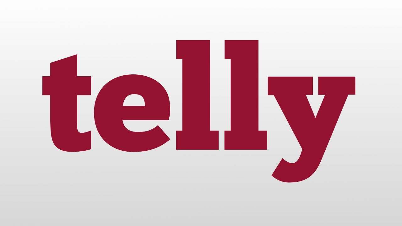 telly meaning and pronunciation - YouTube