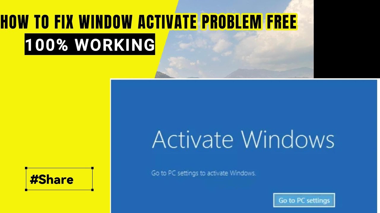 How To Fix Window Activate Problems !!! #activation #windows - YouTube