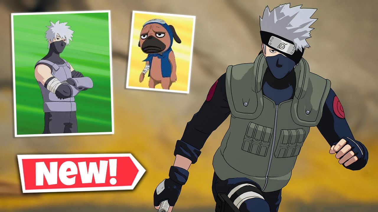 NEW KAKASHI HATAKE Skin Gameplay in Fortnite | PAKKUN Back Bling - YouTube