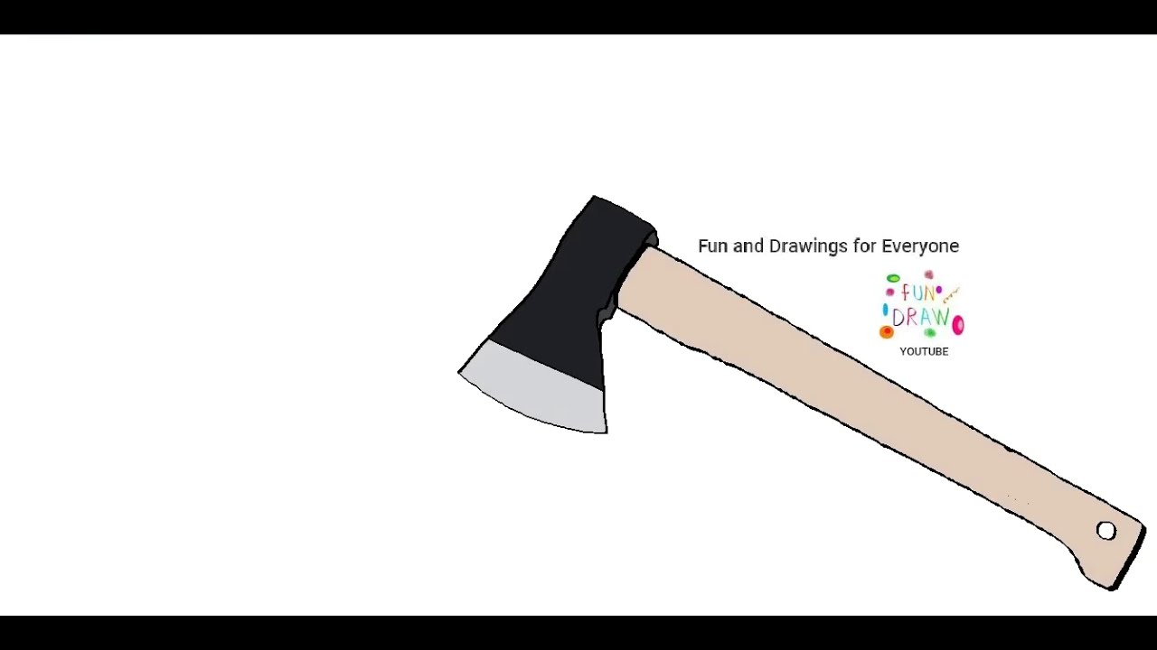 Cómo Dibujar un Hacha - YouTube