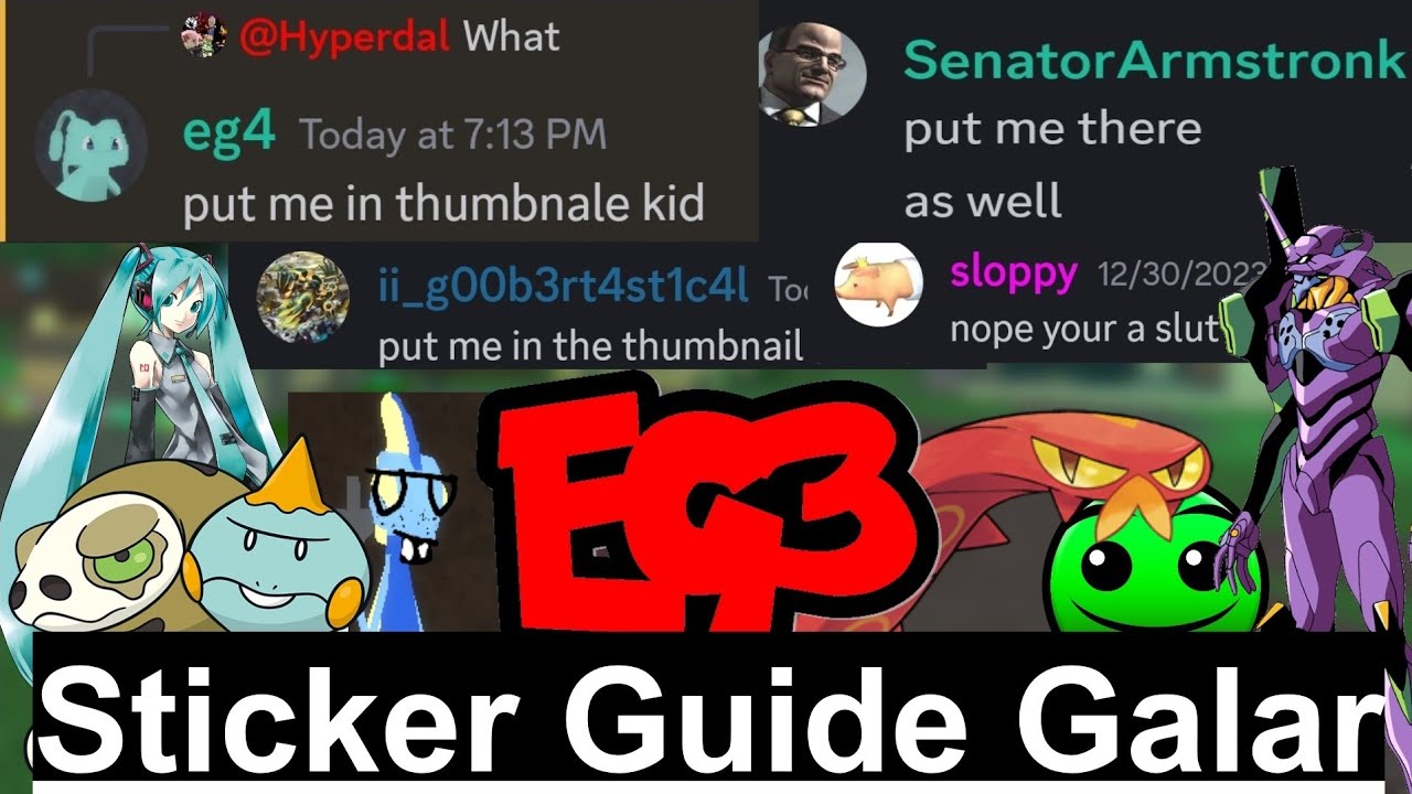 EG3 - Galar sticker guide (literally 3 stickers) - YouTube
