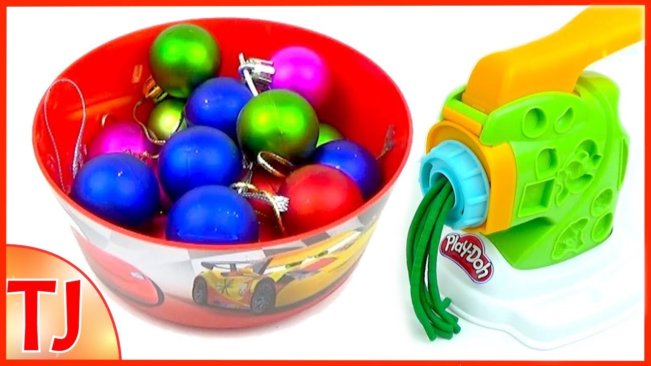 Learn Colors with Play Doh Pasta Machine DIY Making Spaghetti Surprise ...