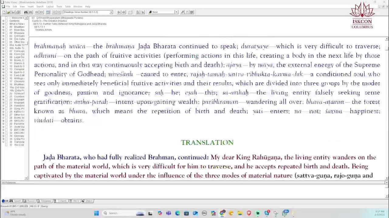 SB/ Japa - SB 5.12.14: Conversation between Maharaja Rahugana and Jada Bharata - YouTube