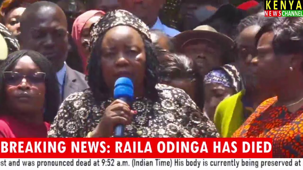 Ida Odinga speaks after News of Raila Death - YouTube