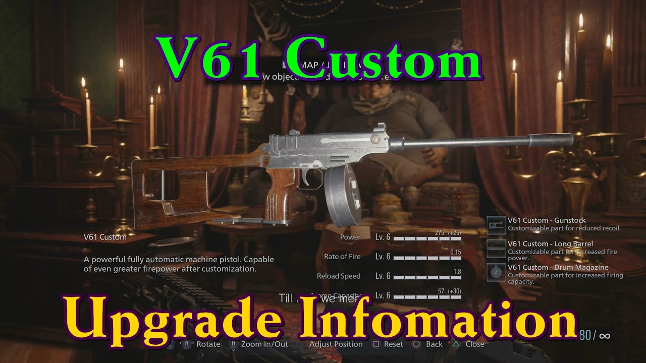 V61 Custom Handgun All Stat Upgrades and How Many Lei Cost Full ...