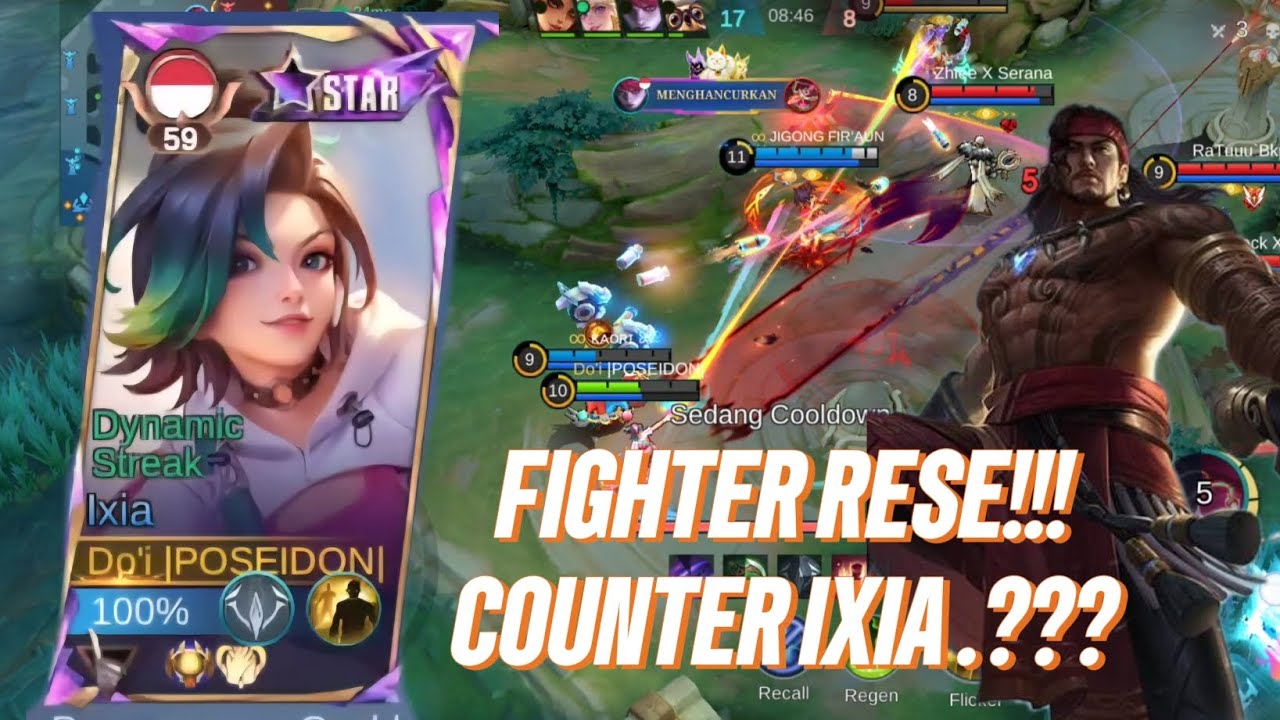 FIGHTER RESE COUNTER IXIA ??? - Mobile Legends - YouTube