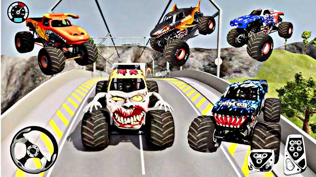 Zombie Monster Truck Extreme Racing Gameplay – Multilevel Chellenging ...