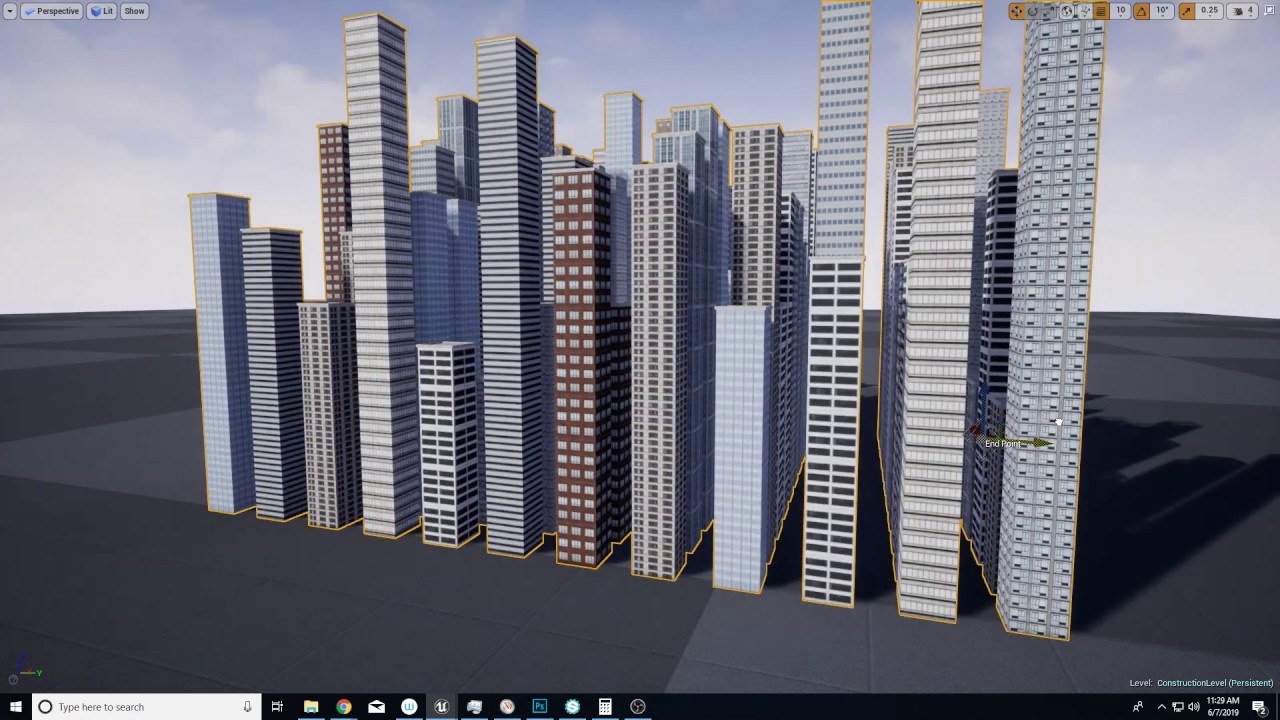 Procedural City Mesh Generator - YouTube