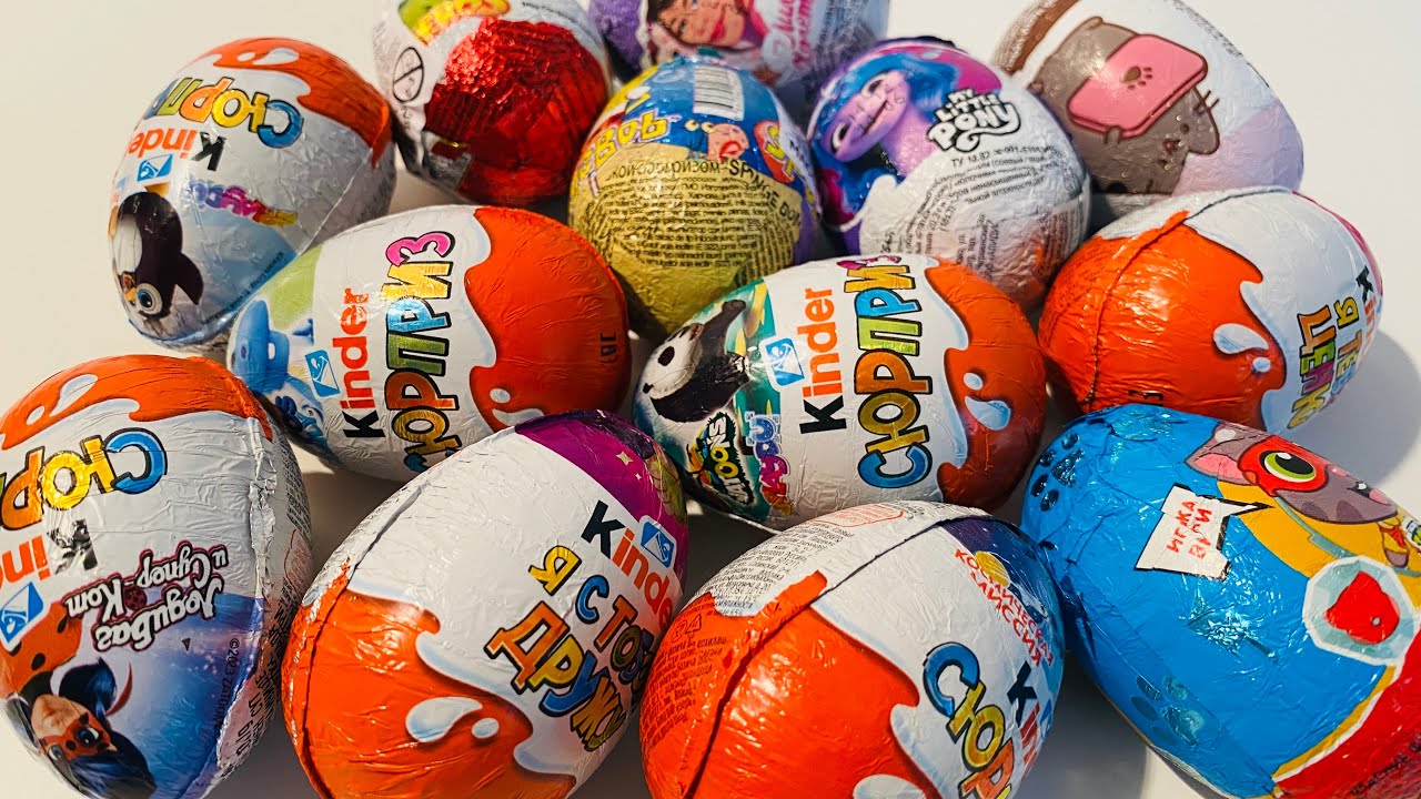 Russian Edition Kinder Surprise ASMR Unboxing - YouTube