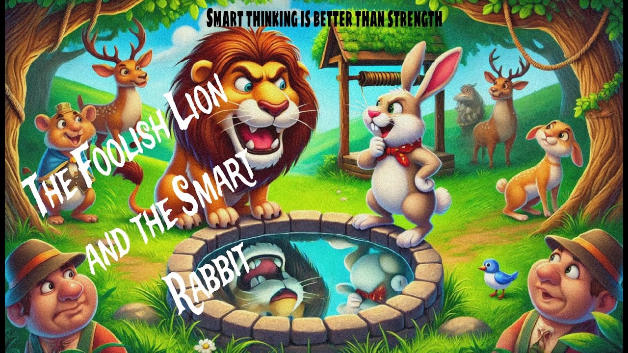 The Foolish Lion and the Smart Rabbit | English Stories For Listening ...