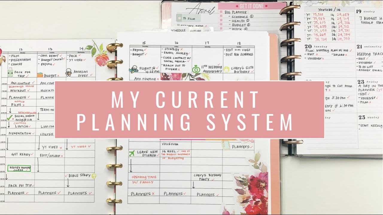 My Current Planning System May 2021 - YouTube