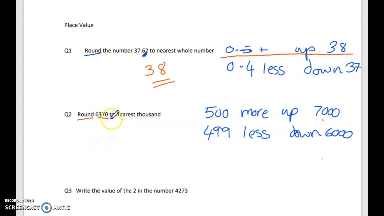 Place value with rounding foundation GCSE maths - YouTube
