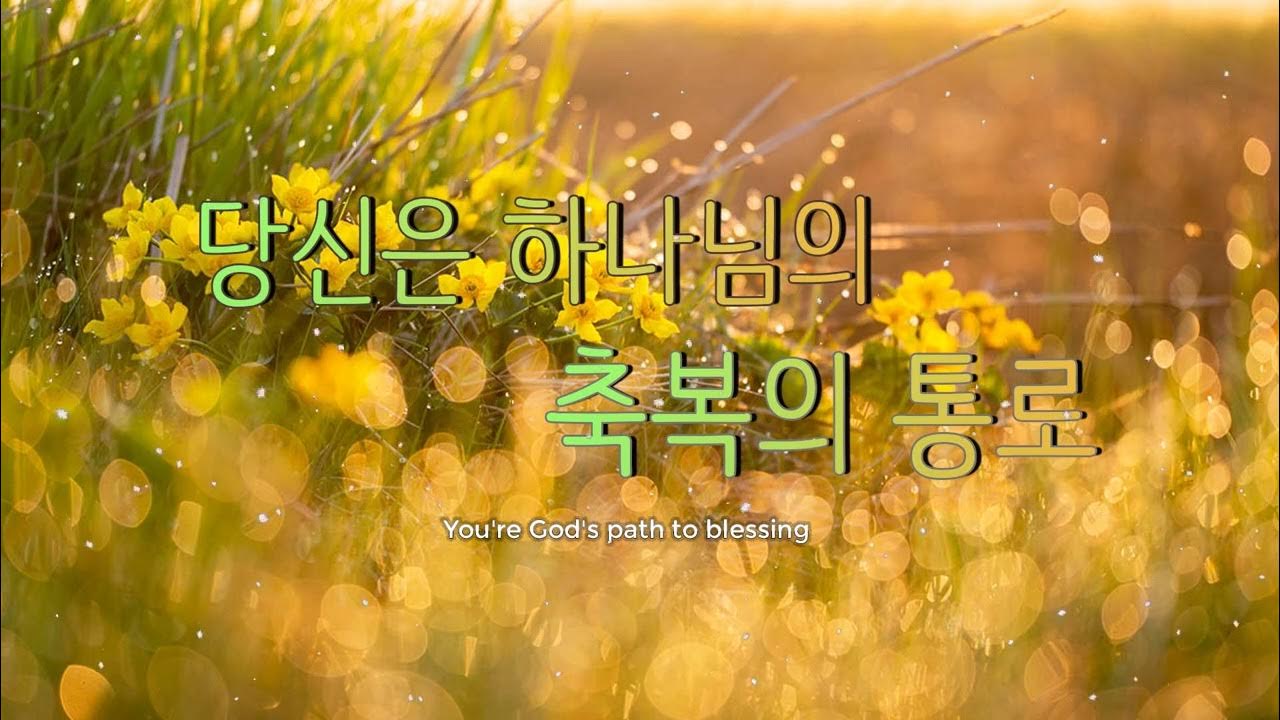 당신은 하나님의 축복의 통로 - 마음을 편안하게 해주는 찬양 모음 - 은혜로운 찬양 BEST - YouTube