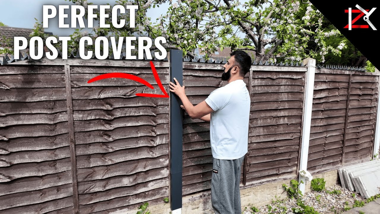 How To Cover & Extend Garden Concrete Posts - Modern Look - LIFETIME NO ...