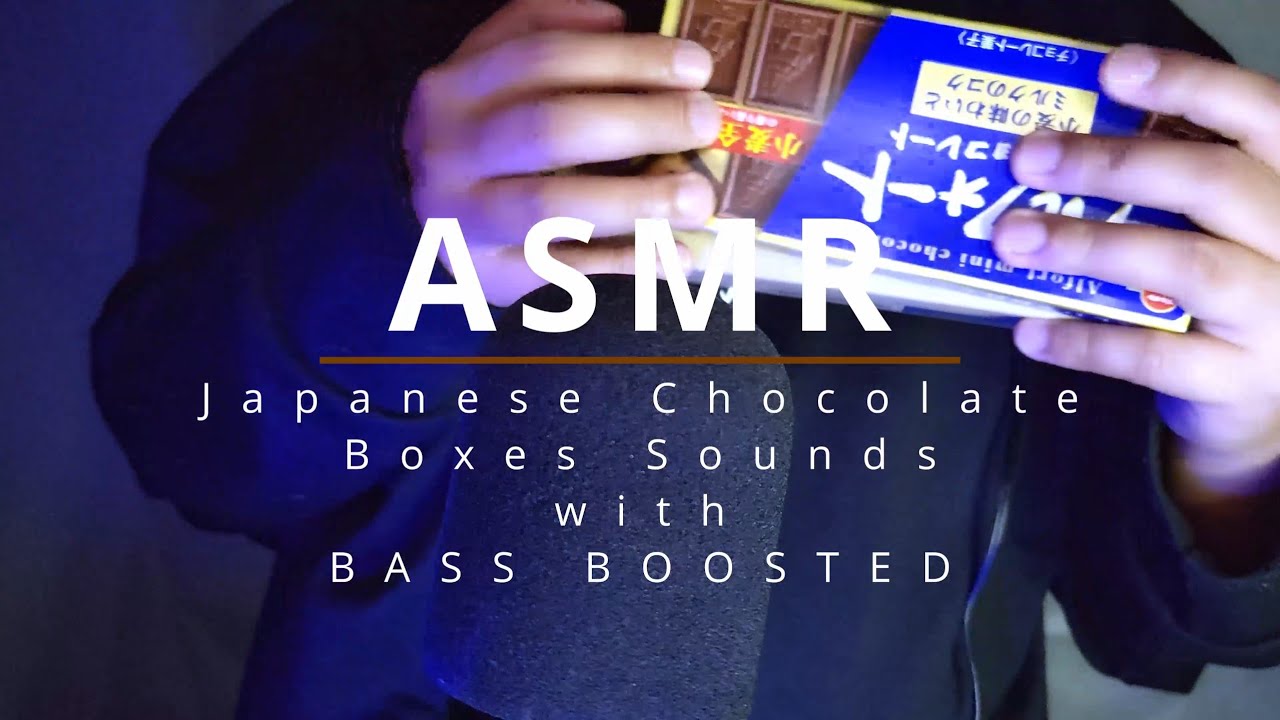 ASMR Japanese Chocolate Boxes Sounds with BASS BOOSTED - YouTube