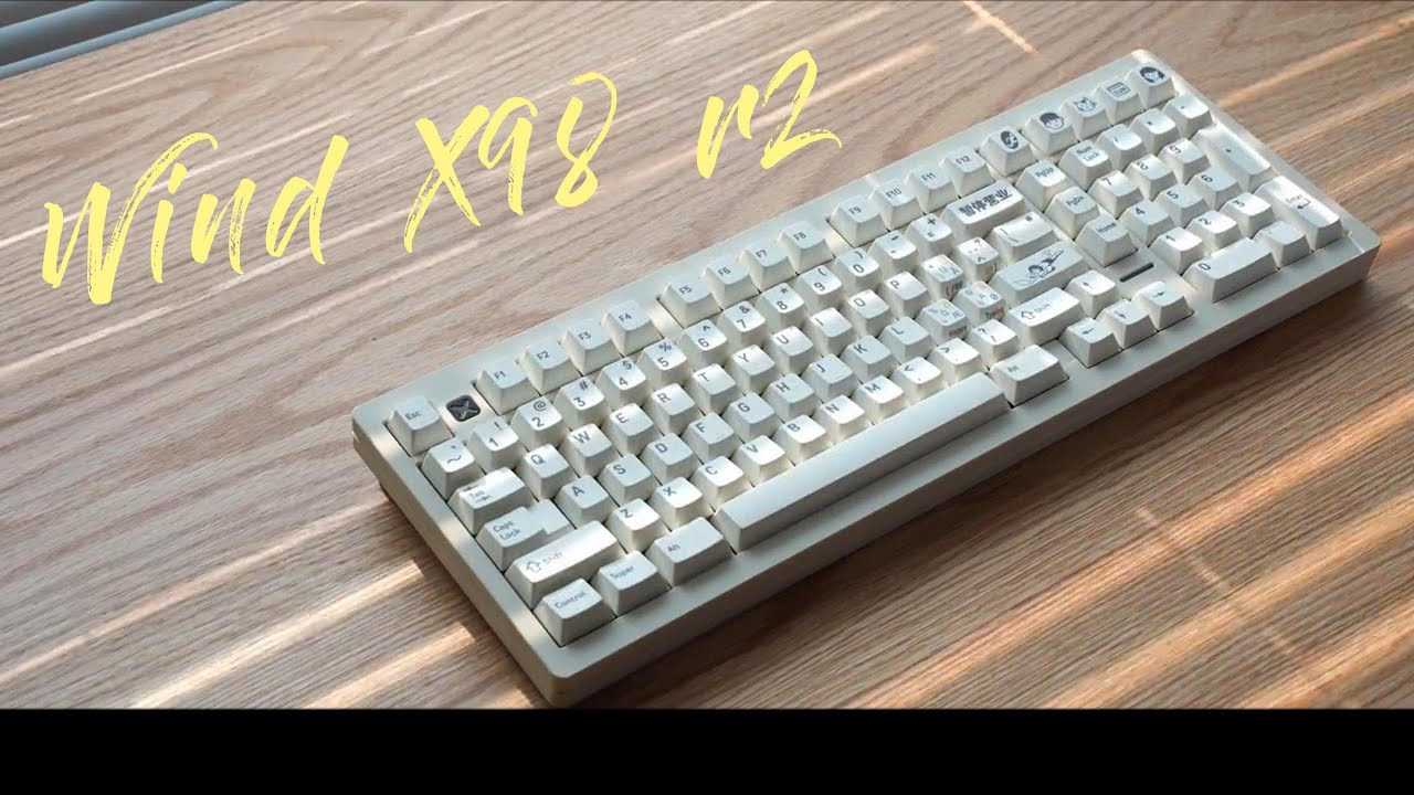 Wind X98 r2│Creamy White+Brown│Keyboard Build - YouTube