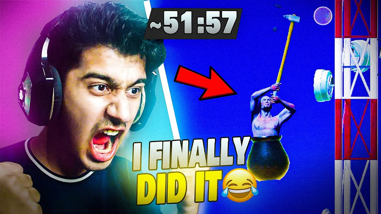 I Finally Beat Getting Over It in 51 Minutes 💀 No Rage! - YouTube
