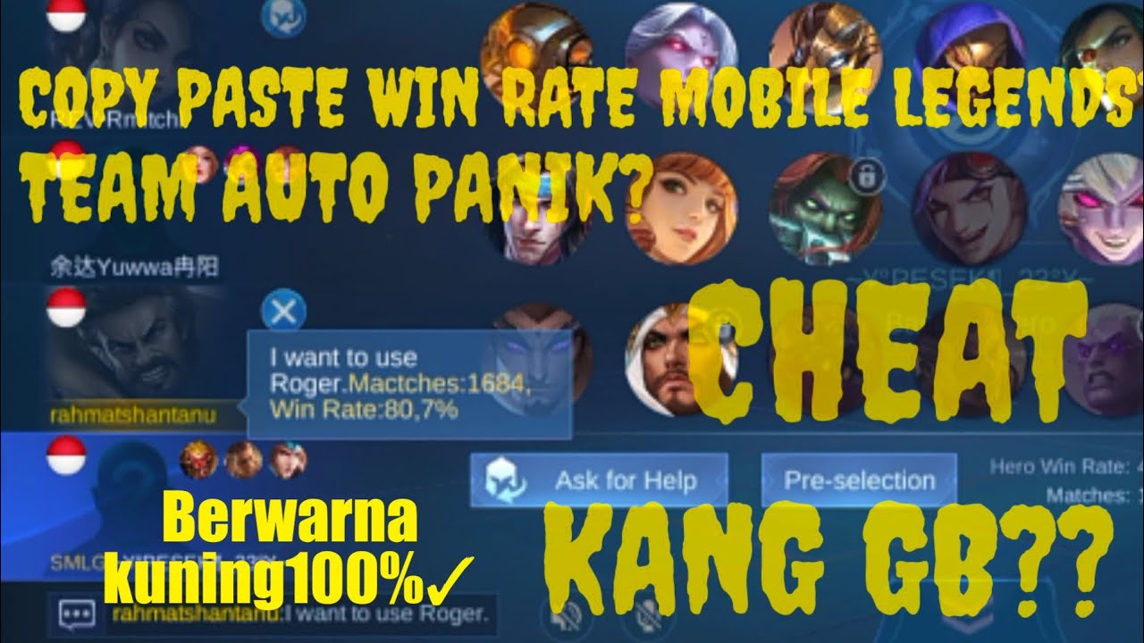 Cara Membuat win rate palsu 2021| tutorial winrate palsu | Mlbb ...