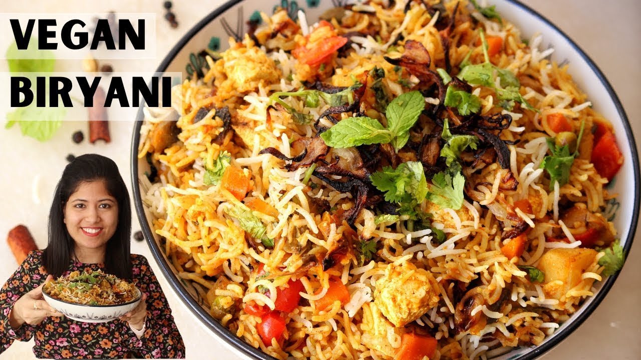Vegan Biryani Recipe - Flavored Vegetable Rice Using Vegan Yoghurt or ...