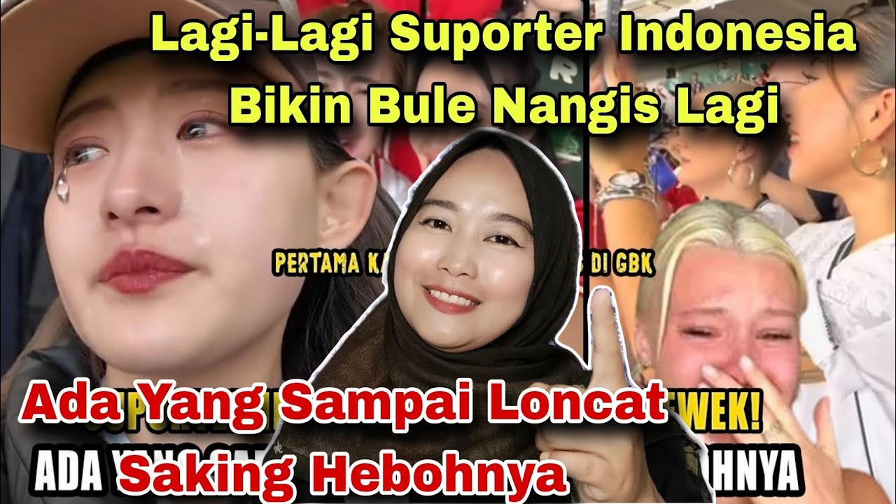 EUFORIANYA GILA, LAGI2 SUPORTER INDONESIA BIKIN BULE NANGIS, ADA YANG ...