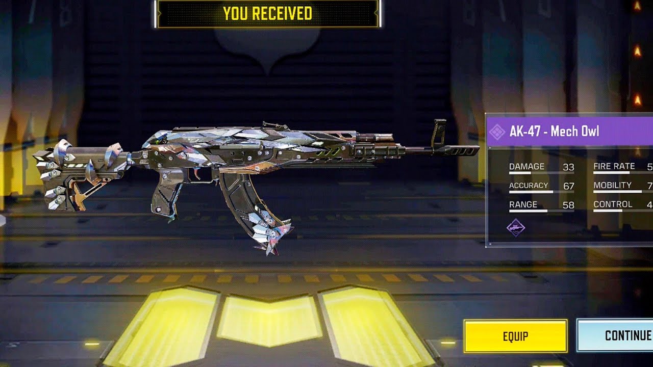 AK-47 Mech Owl & Spectre Pale Beast Unlocked in COD Mobile | Metal Menagerie Crate codm - YouTube