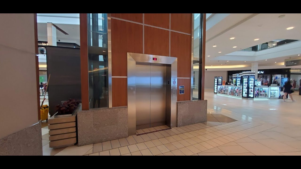 Glass KONE EcoDisc elevator at Springfield Town Center in VA - YouTube
