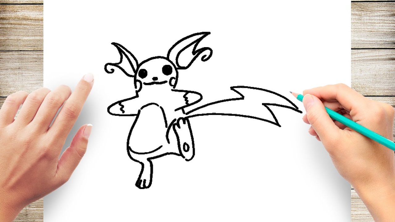 How to Draw Raichu Step by Step - YouTube