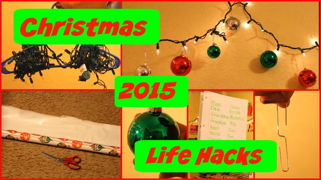 Christmas Holiday Life Hacks 2015 - YouTube