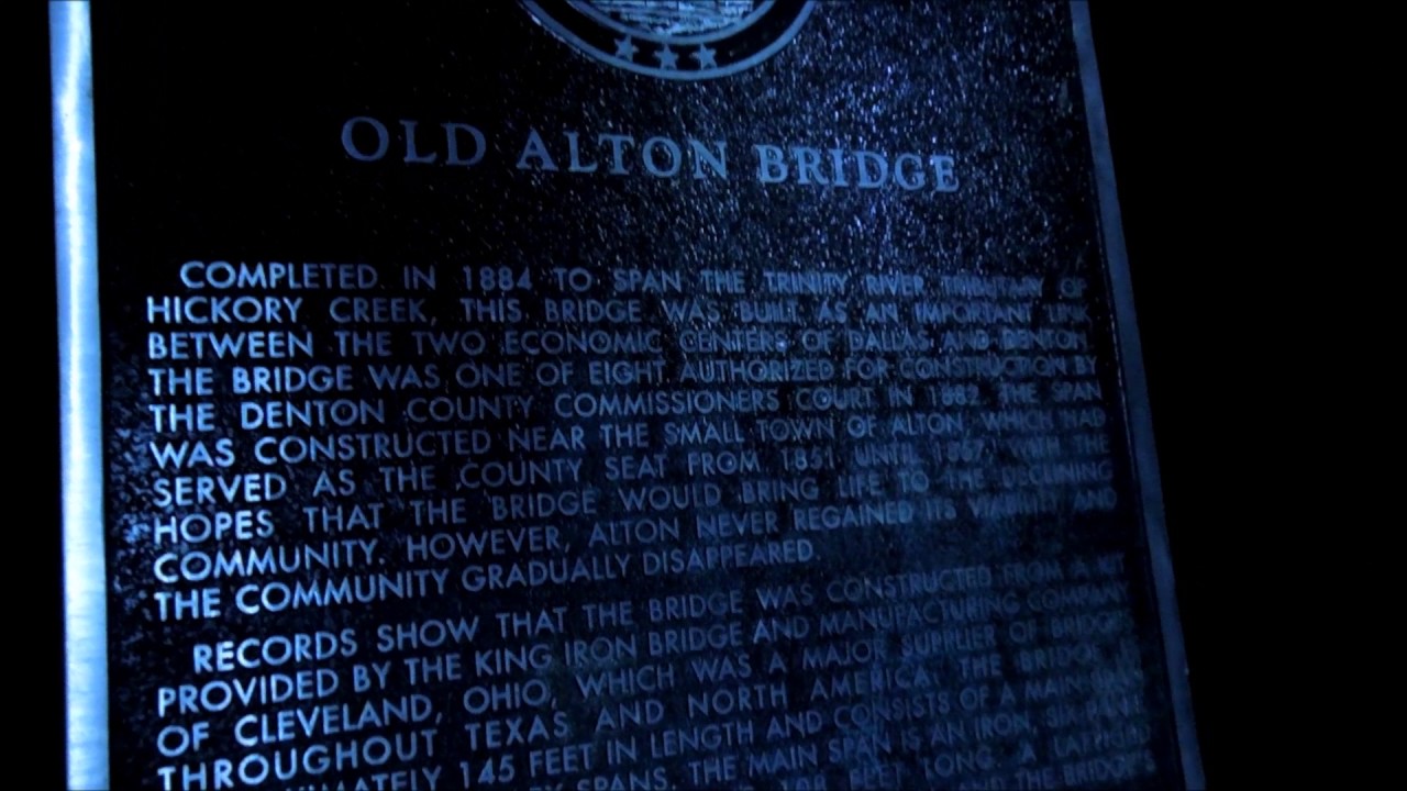 Old Alton Bridge (Goatman's Bridge) visit. - YouTube