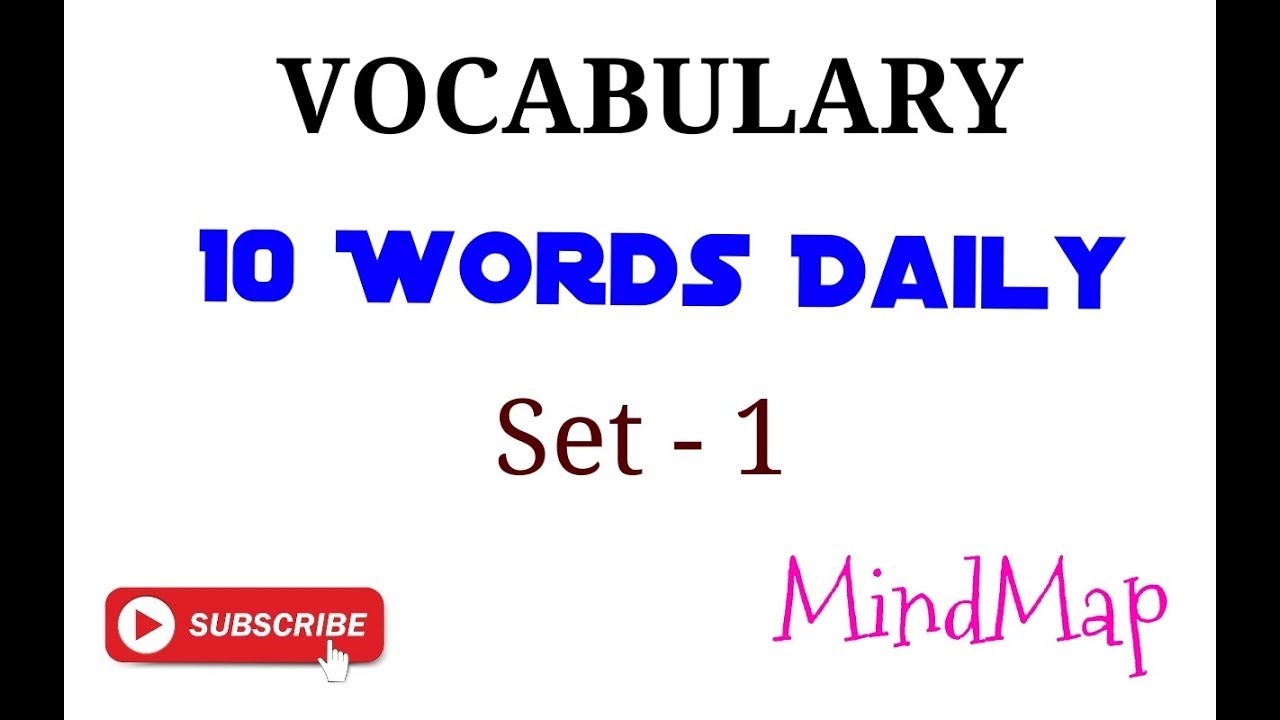 Vocabulary Set 1 - YouTube