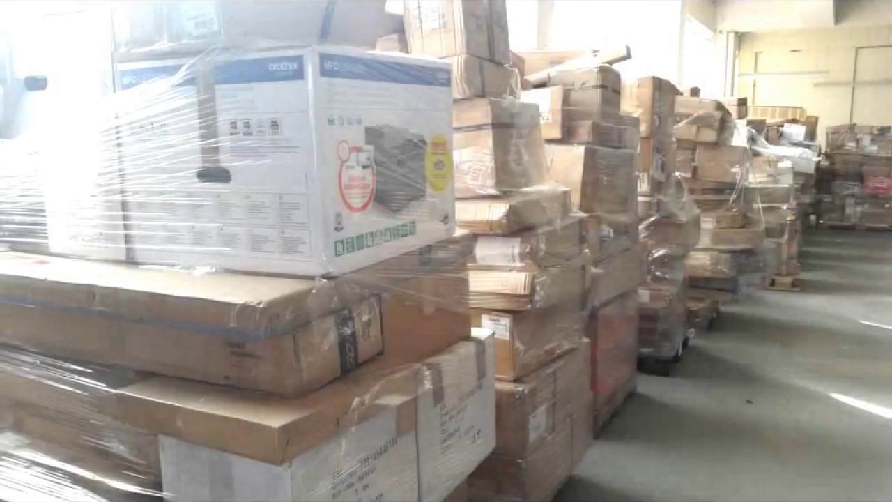 Palettenware Restposten Grosshandel Insolvenzware Retourenware - YouTube