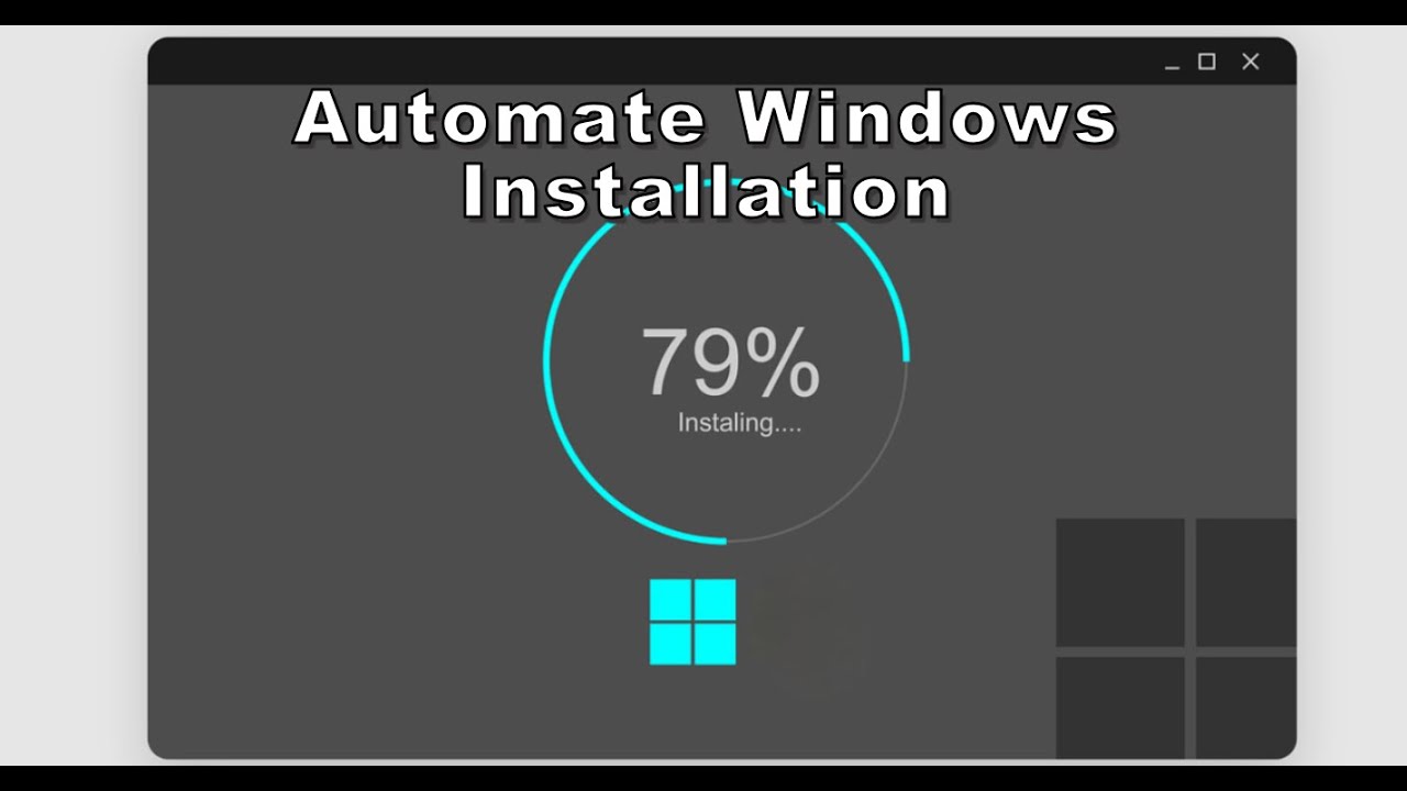 How to Automate Windows 10 and Windows 11 Installation - YouTube