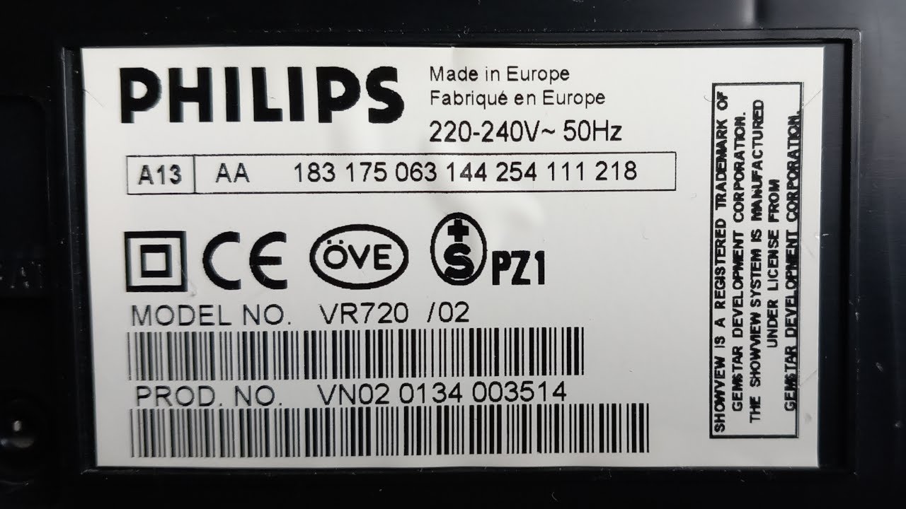 Philips VR720/02 VCR mechanism - YouTube